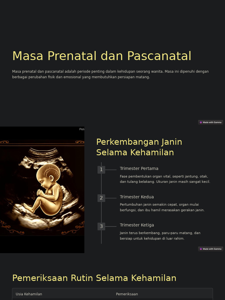 Masa-Prenatal-dan-Pascanatal | PDF