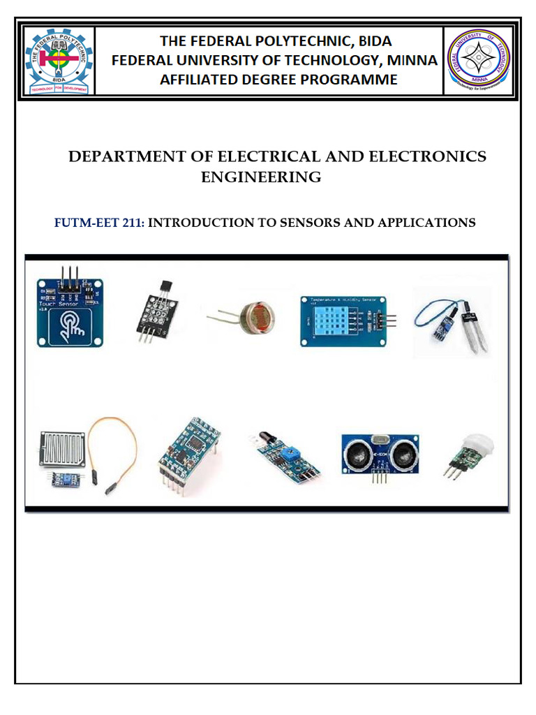 FUTM-EET 211 LECTURE NOTE | PDF | Electromagnetic Induction | Pressure Measurement