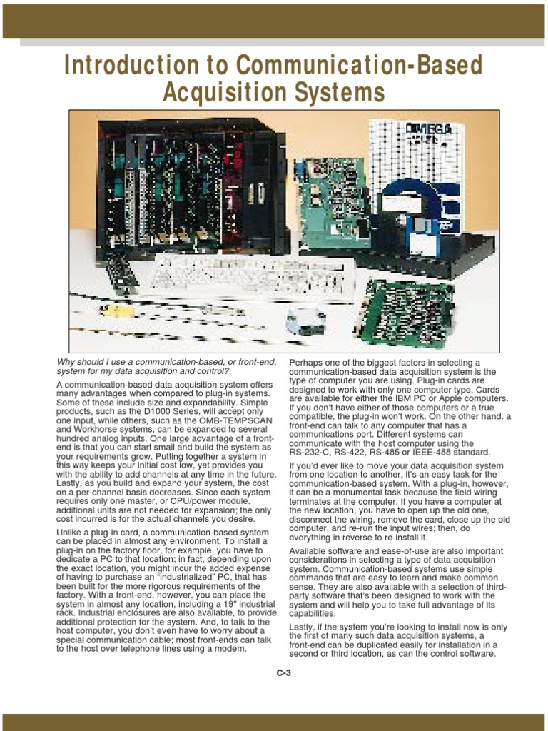 Comsys Pdf Flow Measurement Data Acquisition