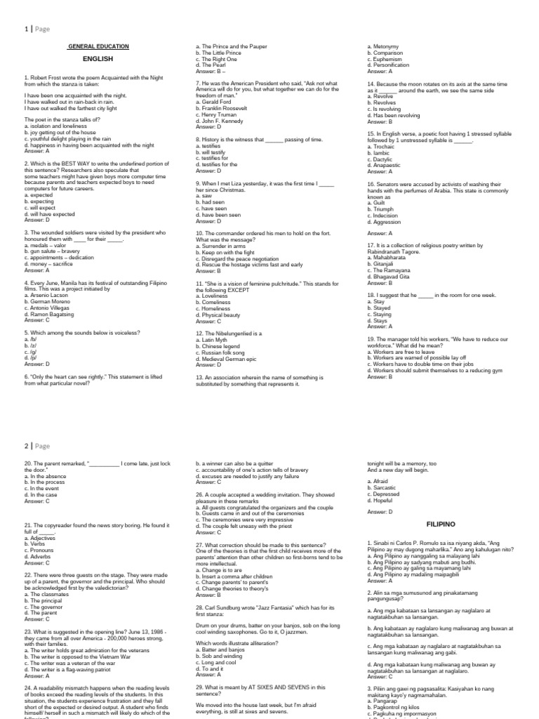 Gened Prof Ed Final | PDF | Chemical Elements | Greenhouse Effect