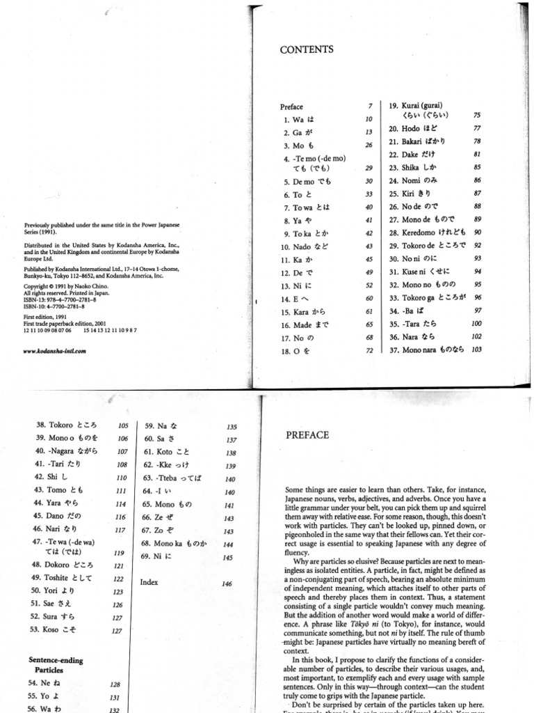 All About Japanese Particles | PDF
