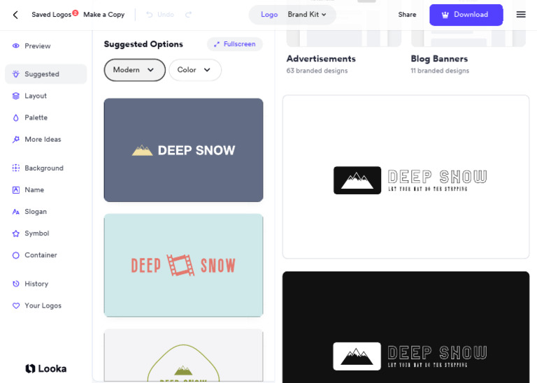 Free Logo Maker - Get Custom Logo Designs in Minutes Looka | PDF