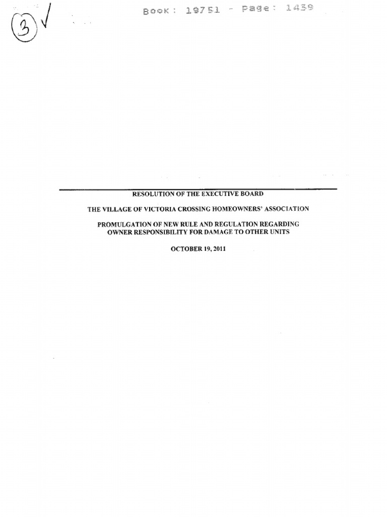 Amendment - Owner Responsibility | PDF