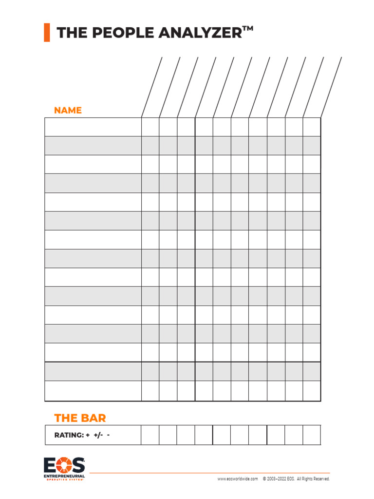 The People Analyzer Tool Overview | PDF