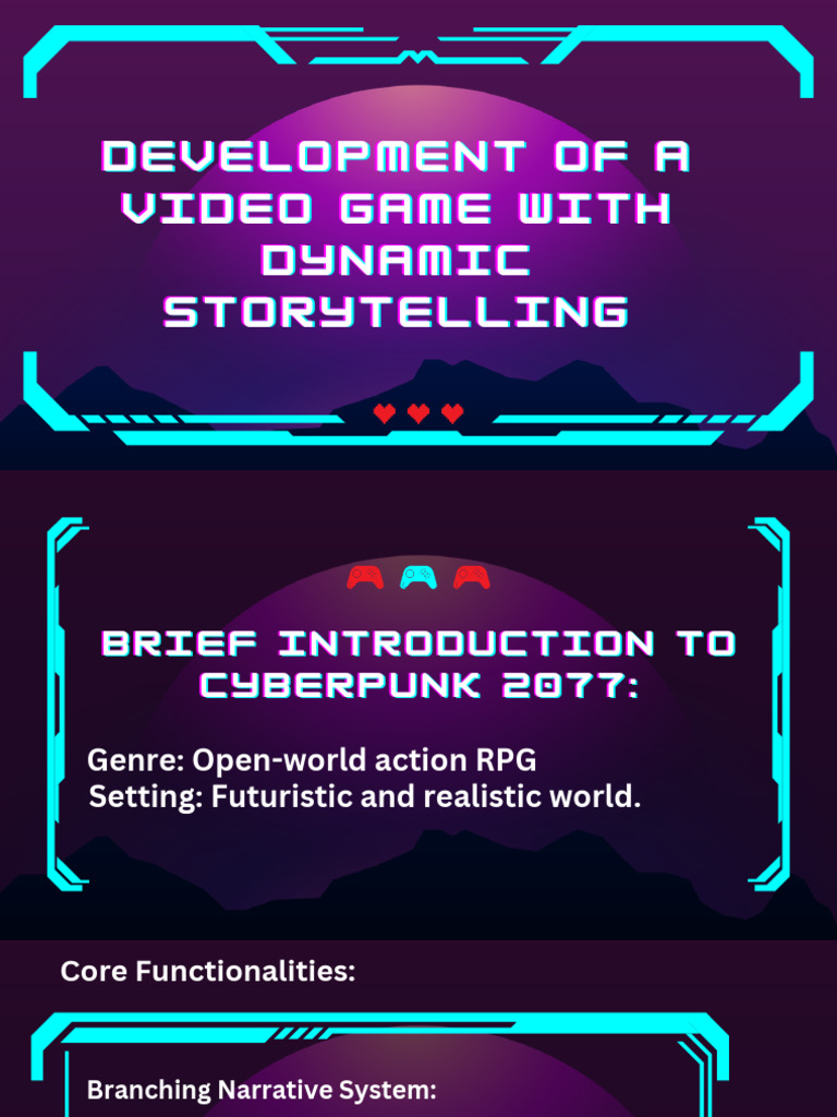 Development of A Video Game With Dynamic Storytelling | PDF