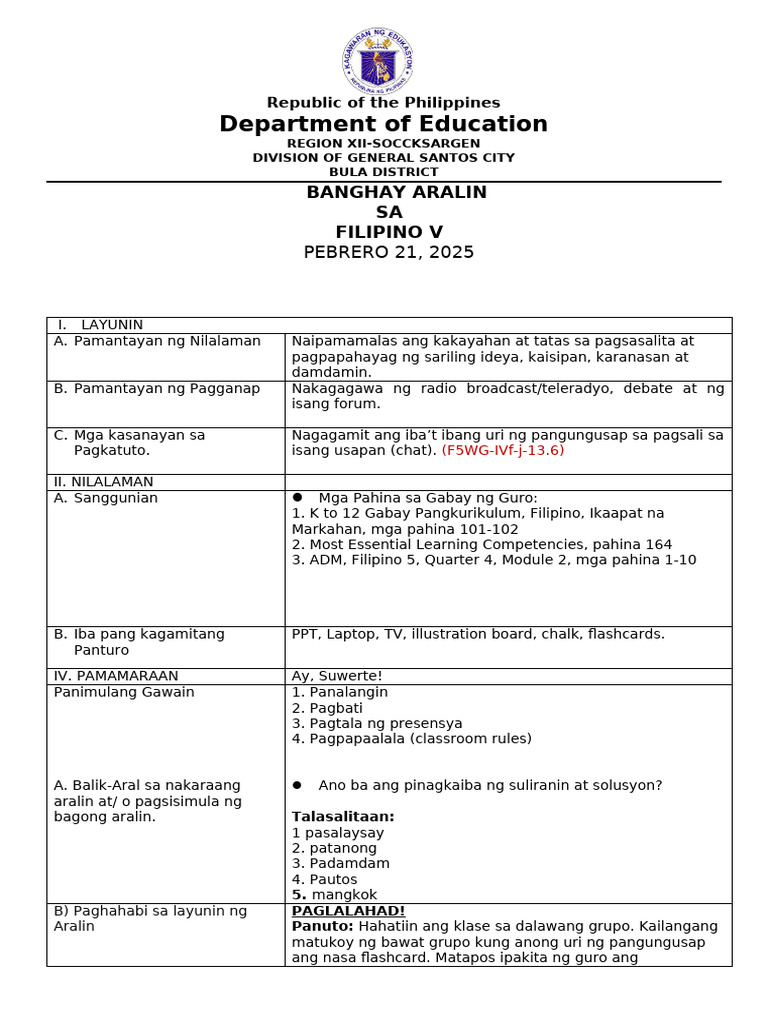 DLP2 Fil5 Pang | PDF