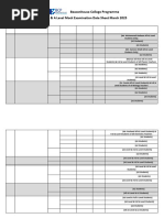 January 2025 - External Exam Timetable | PDF