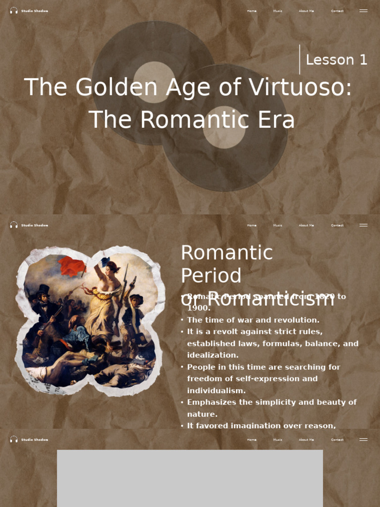 The Romantic Era | PDF | Romantic Music | Romanticism