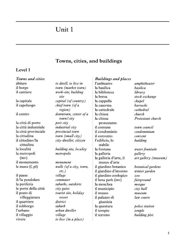 Unit1-5 Using Vocabulary | PDF