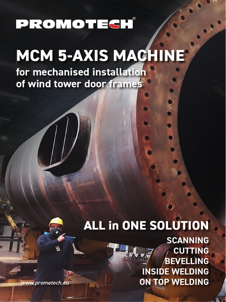 MCM 5 AXIS MACHINE For Mechanized Installation of Wind Tower Door ...