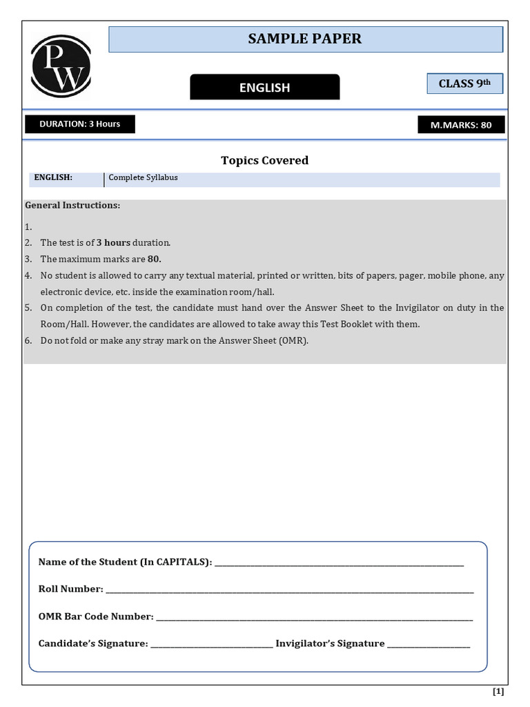 Grade 9 Sample Paper_Question (2) | PDF | Greenhouse Gas | Climate Change