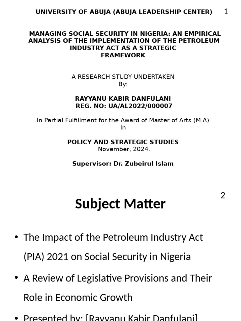 Danhilani PIA Social Security Presentation | PDF | Social Security ...