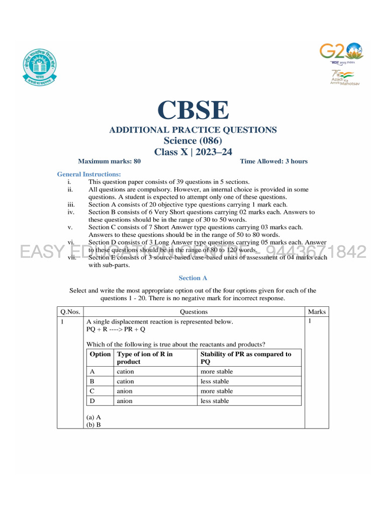 Additional Practice Questions Pdf