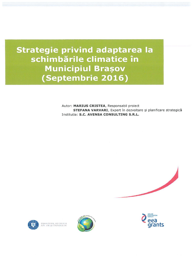 Strategia Schimbarile Climatice | PDF