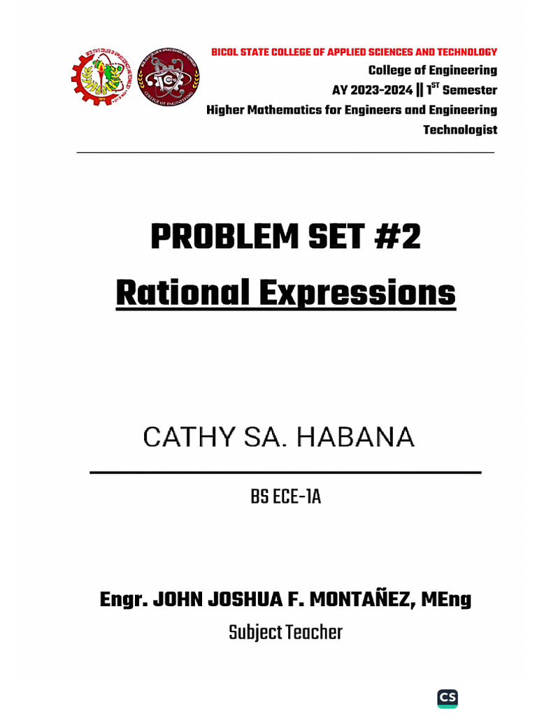 Problem Set 2 | PDF