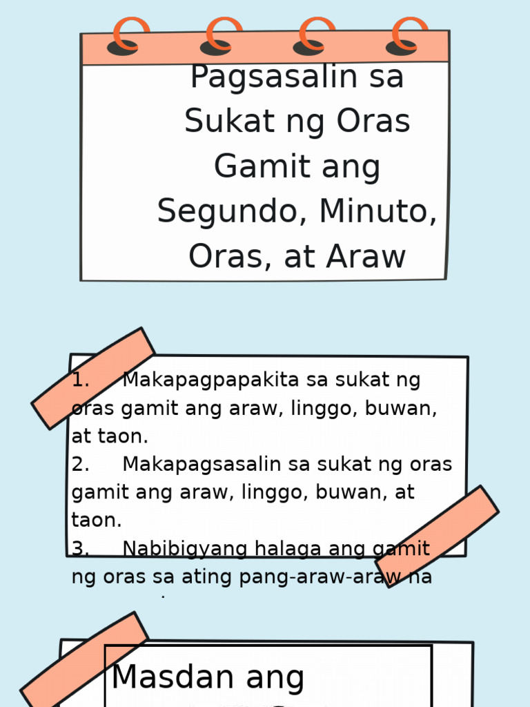 Q4 Math3 Feb11 Pagsasalin Sa Sukat NG Oras Gamit Ang Segundo Minuto ...