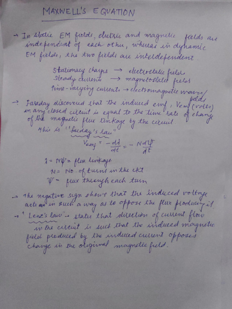 Maxwells Equations | PDF