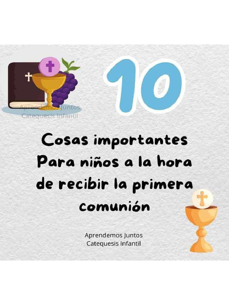 10 Cosas importantes a la Hora de Recibir la Comunion | PDF
