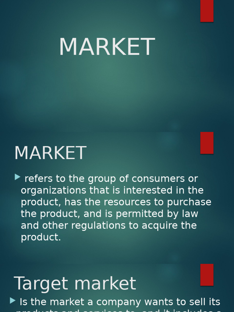 Lesson 4 Market | PDF | Marketing | Market Segmentation