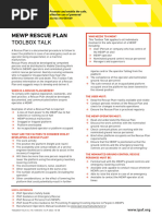 MEWP Emergency Lowering Procedures | PDF