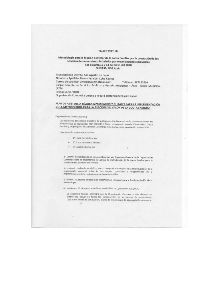 Plan Cuota Familiar | PDF