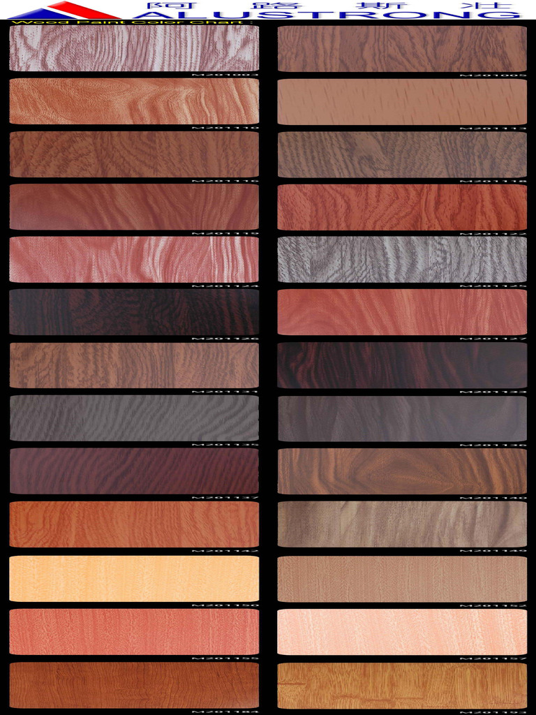 Wood Paint Color Chart | PDF