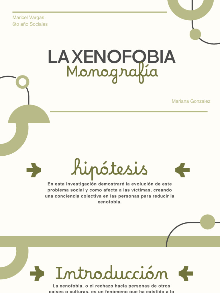 La Xenofobia PDF | PDF | Xenofobia | Inmigración