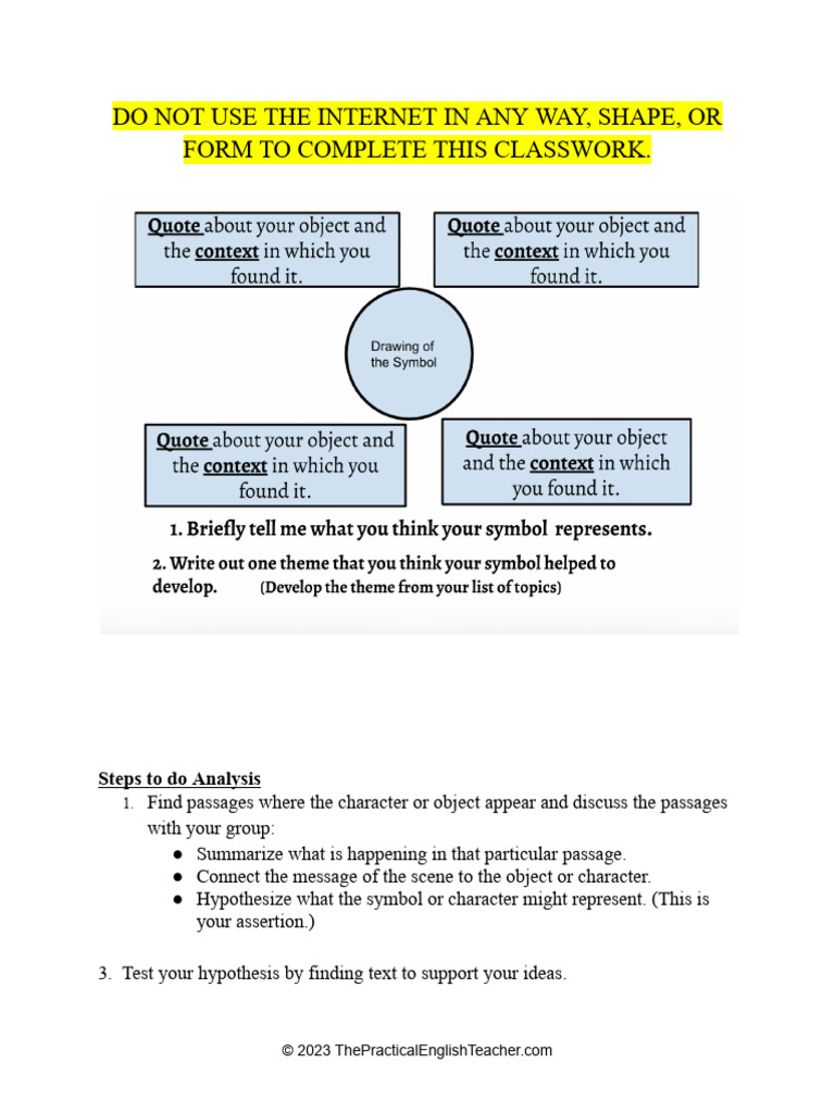 Symbolism Directions | PDF