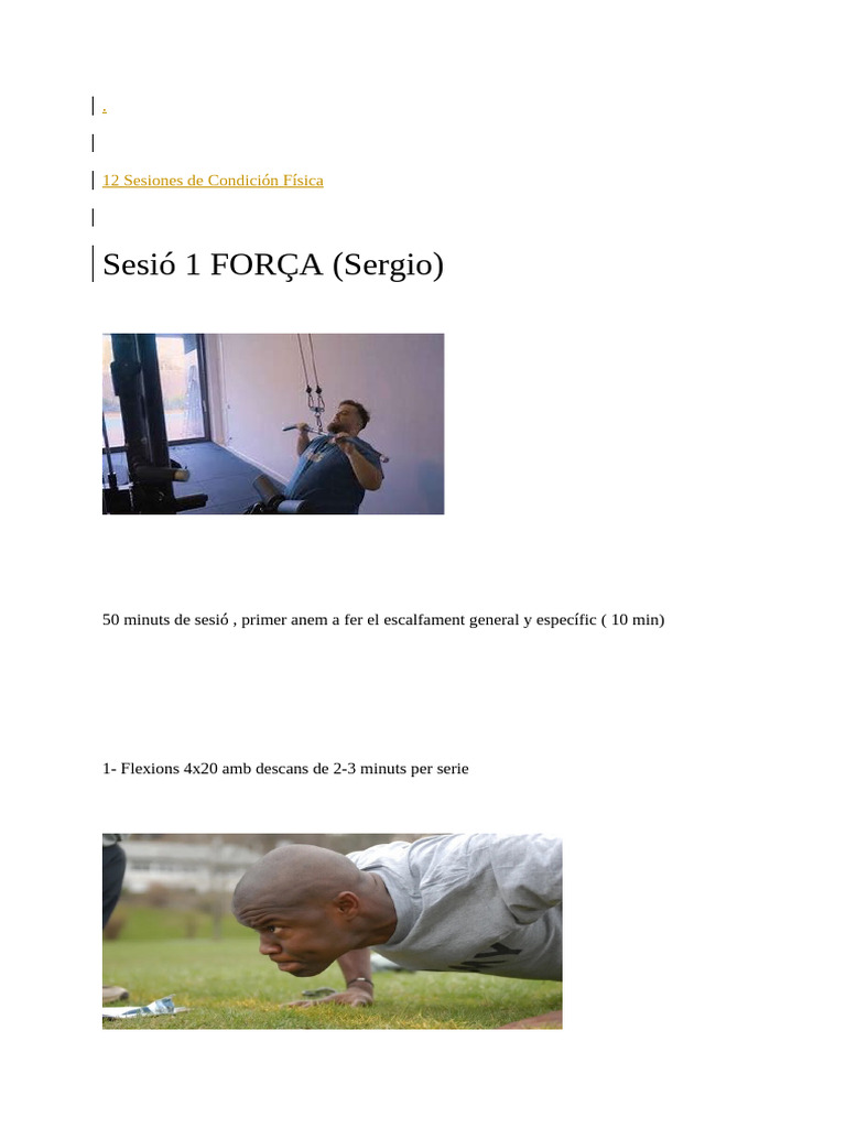 Posa't en Forma | PDF