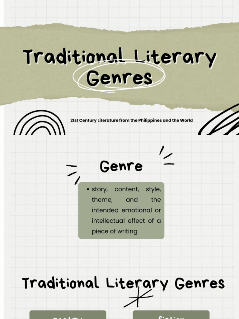 Traditional Literary Genres | PDF