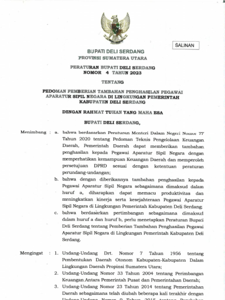 PERBUB TPP 2023 Lengkap | PDF