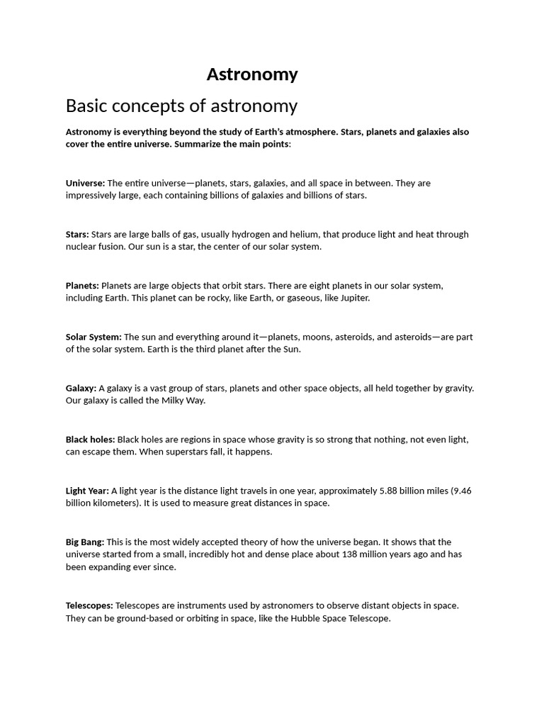 Astronomy | PDF | Outer Space | Planets