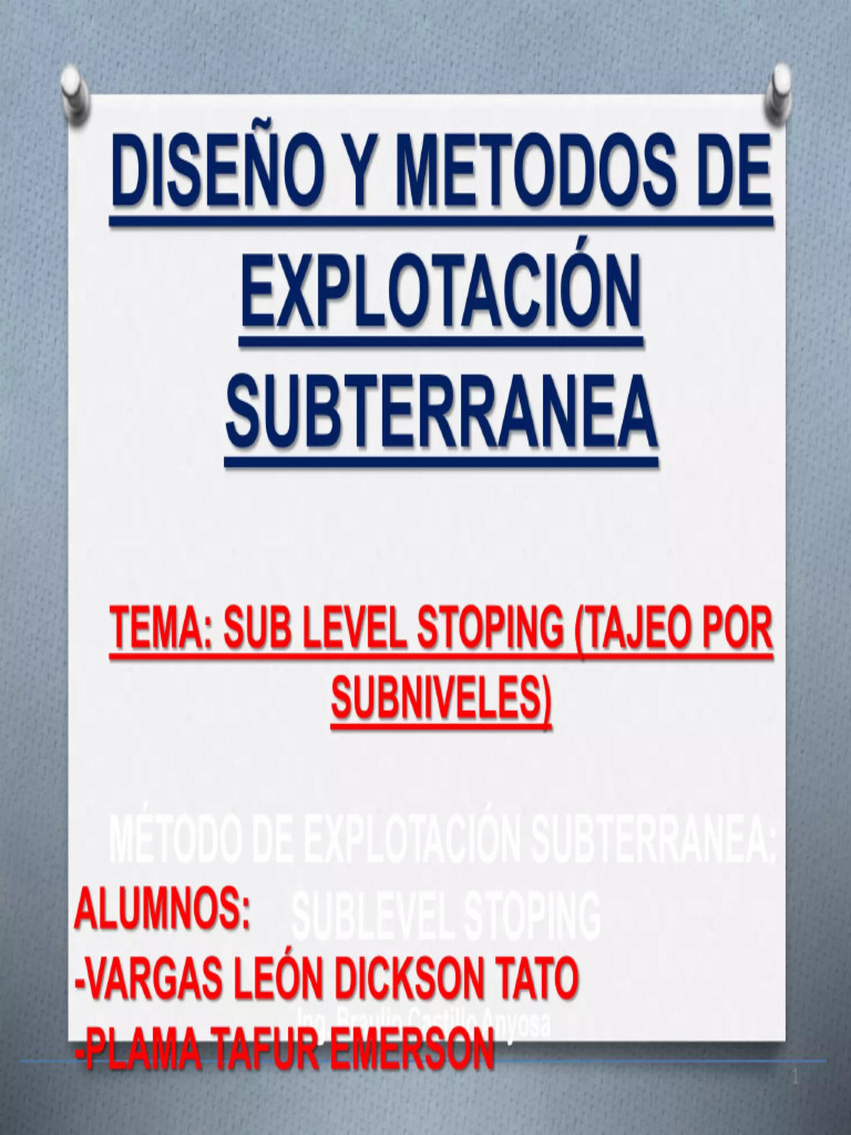 Sublevel stoping | PDF