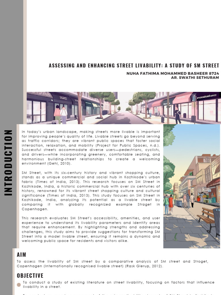Assessing and Enhancing Street Livability A Study of SM Street | PDF ...