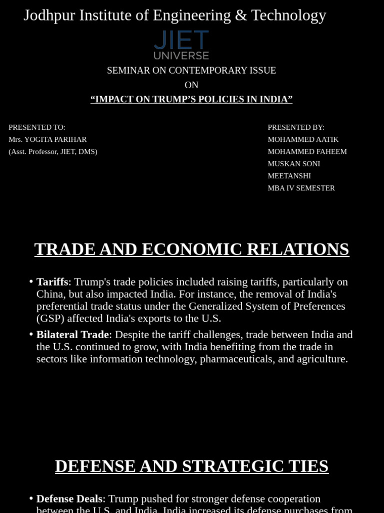 Contemporary Issue | PDF | Donald Trump | American Government