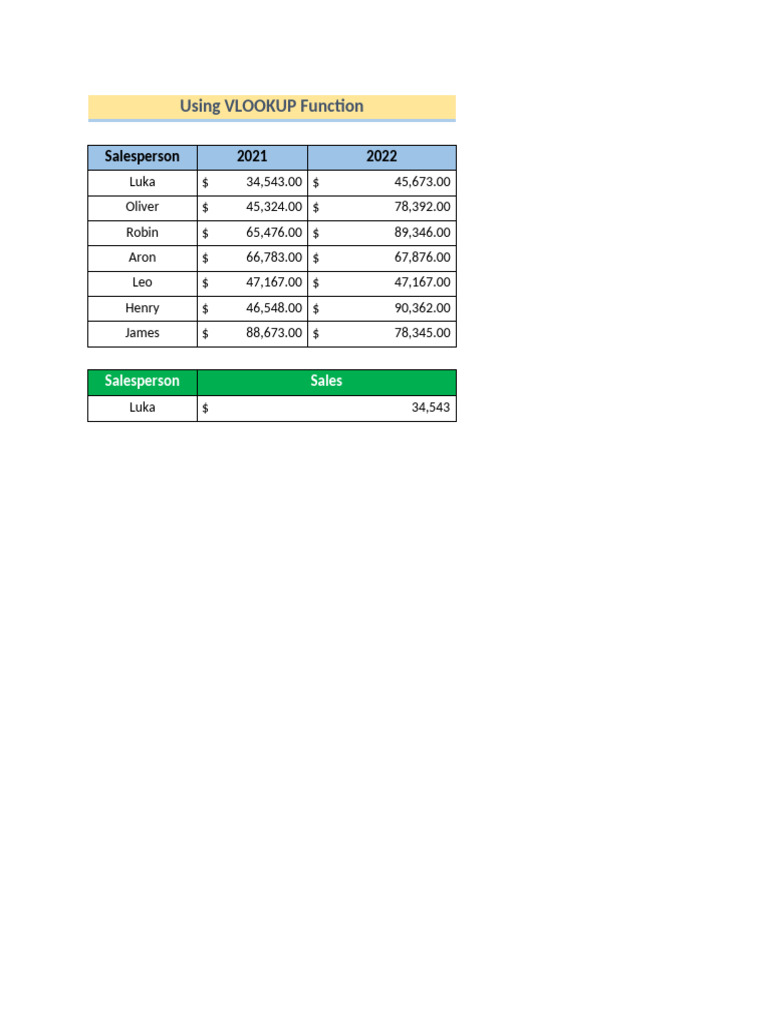 Combining VLOOKUP and HLOOKUP Functions-1 | PDF