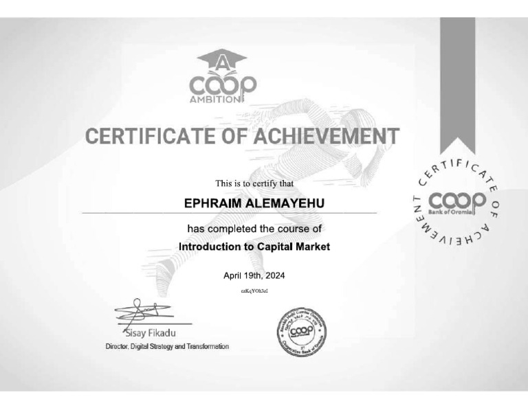 MY CERIFICATE EPHREM | PDF