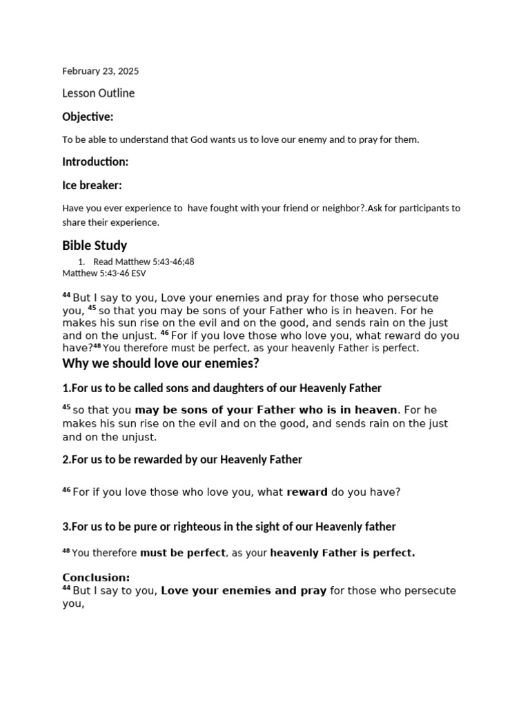 Sunday School | PDF