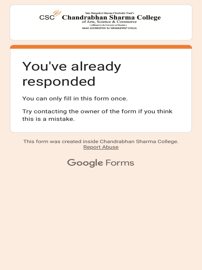 You'Ve Already Responded | PDF