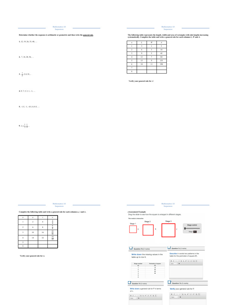 WS8 Warm-up | PDF | Mathematics