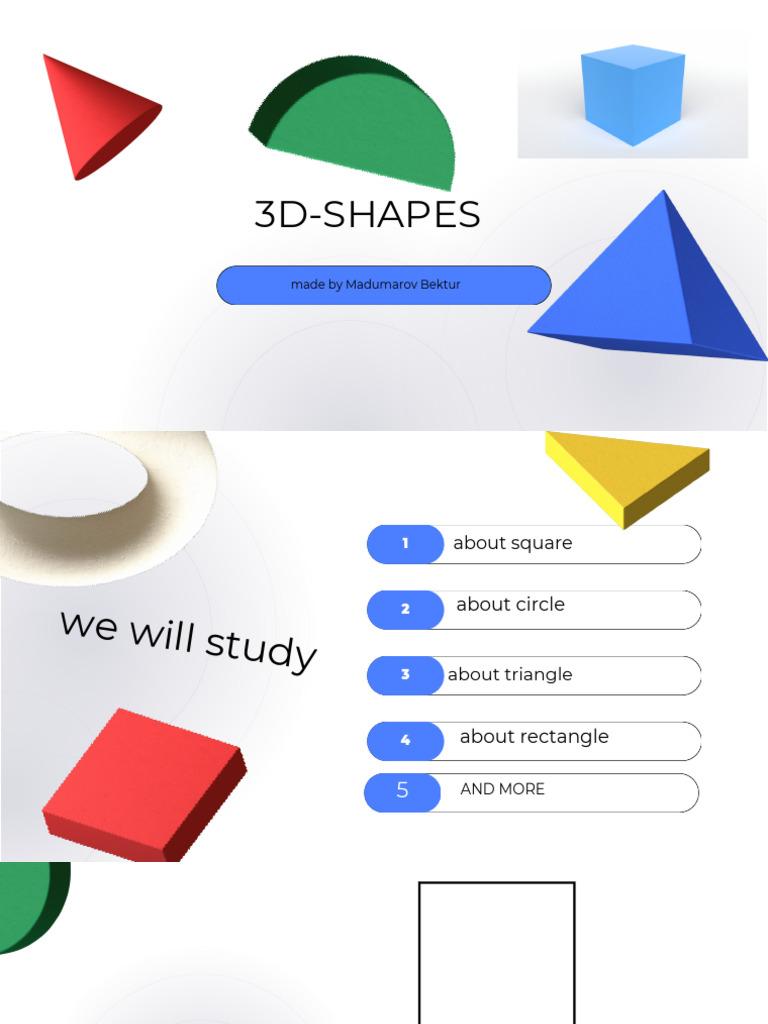3D Shapes | PDF
