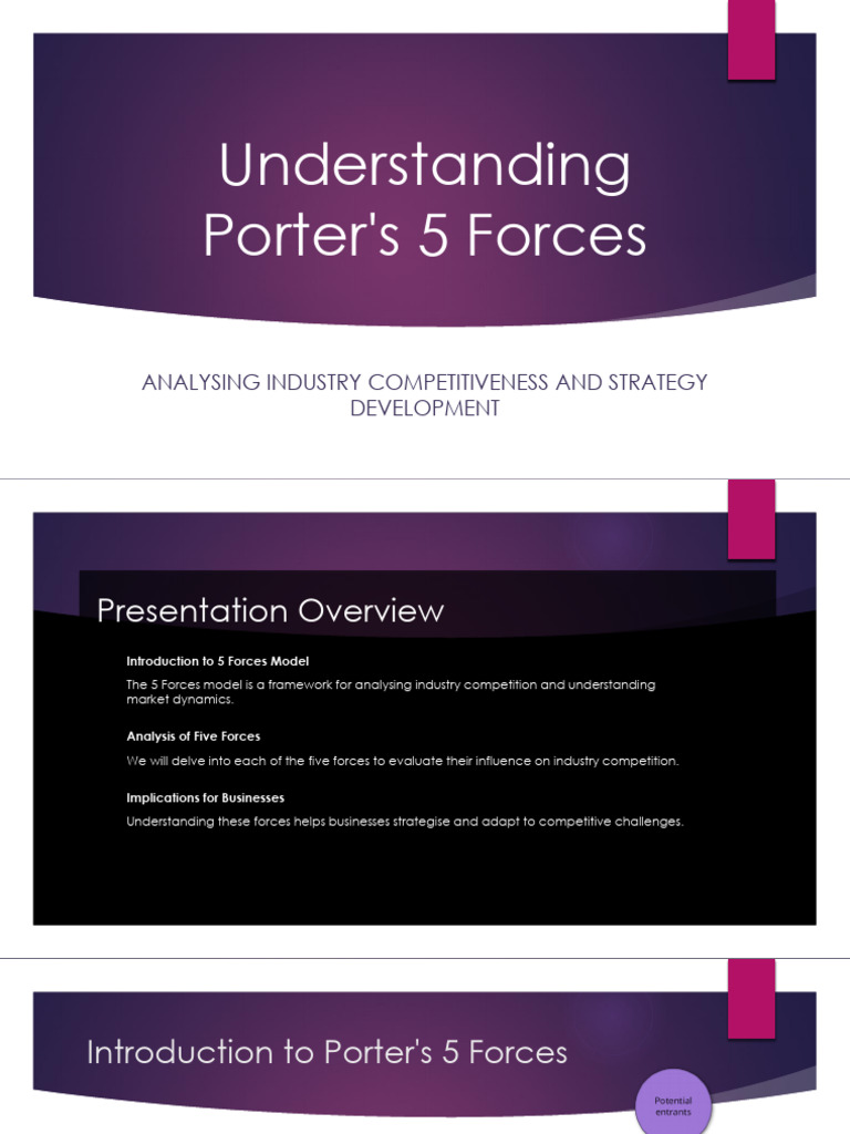 Porter's 5 Forces: Industry Analysis Guide | PDF | Business | Business ...