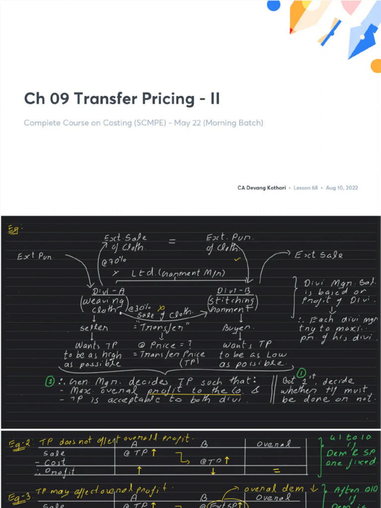 CH 09 Transfer Pricing II With Anno | PDF