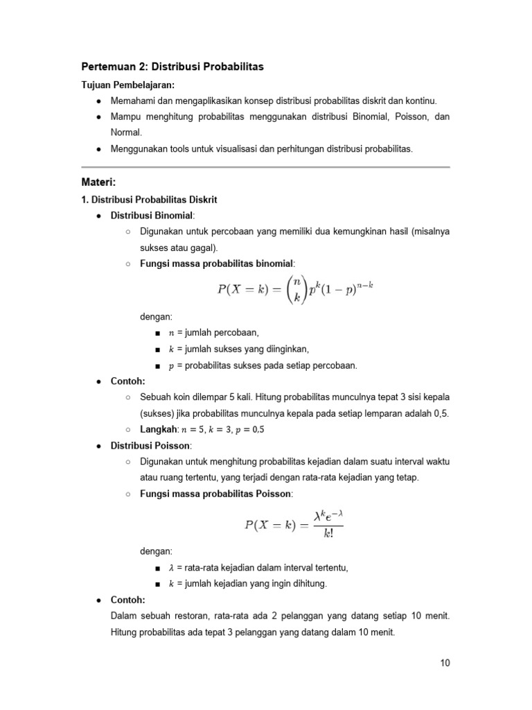 Distribusi Probabilitas | PDF