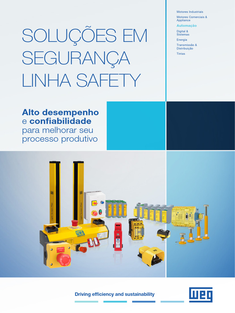 WEG Catalogo Solucoes em Seguranca 50029132 PT | PDF | Engenharia ...