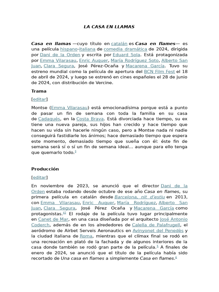 La Casa en Llamas | PDF