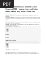 Reset Epson L355 Printer Full Pads | PDF | Printer (Computing) | Computing