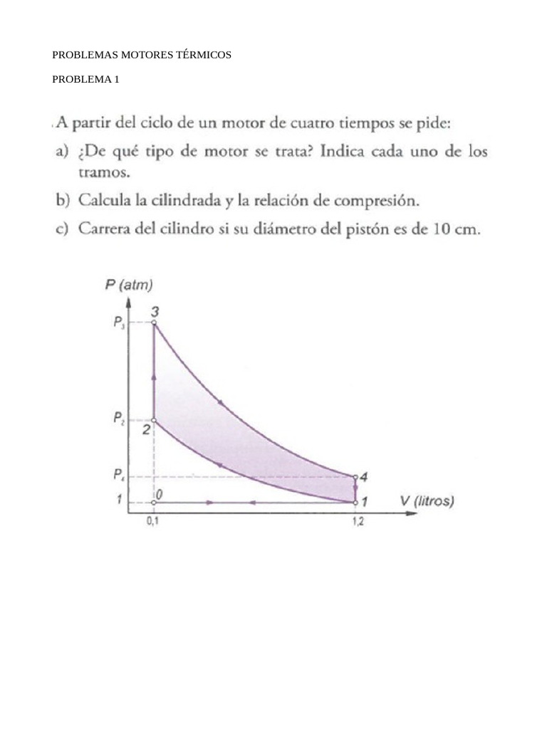 Problemas Motores Térmicos | PDF