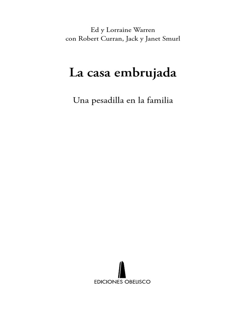 La Casa Embrujada: Una Pesadilla en La Familia | PDF | Terapia ...
