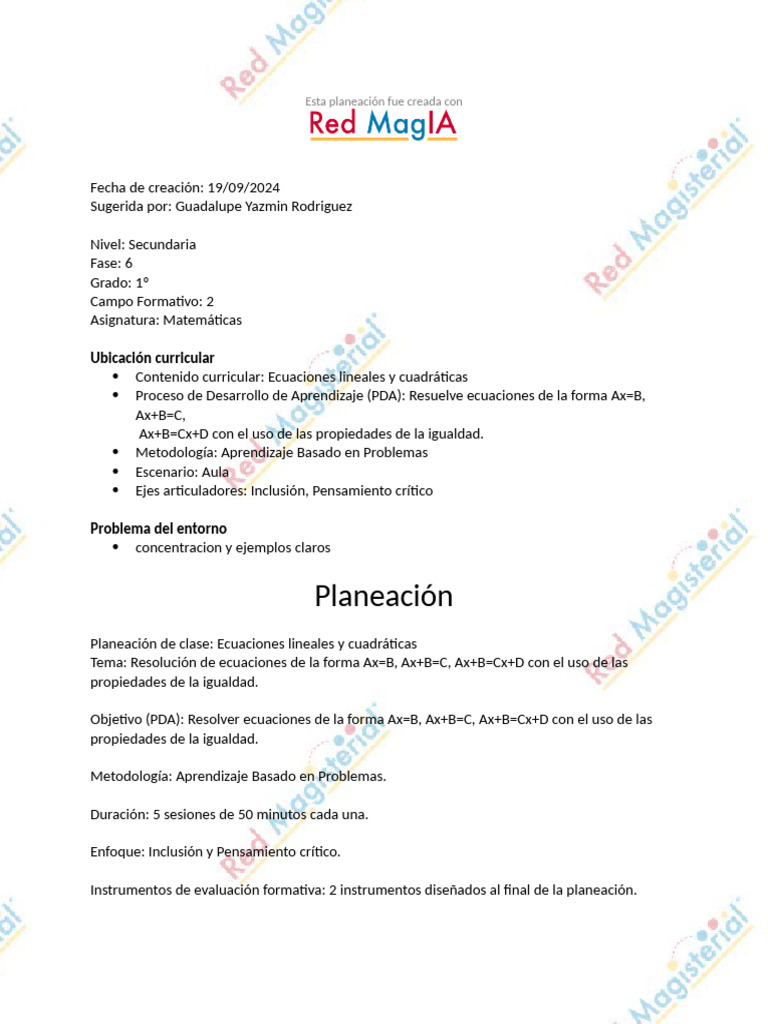 Red MAgIA - Resuelve Ecuaciones de La Forma Ax B, Ax+B C, - Ax+B CX+D ...